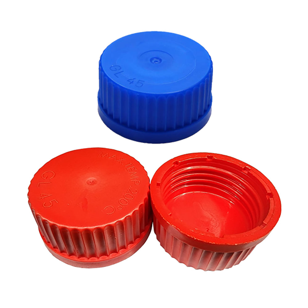 Simax GL45 Screw Cap for Lab Bottles – Blue (PP) – Medilab Marketplace