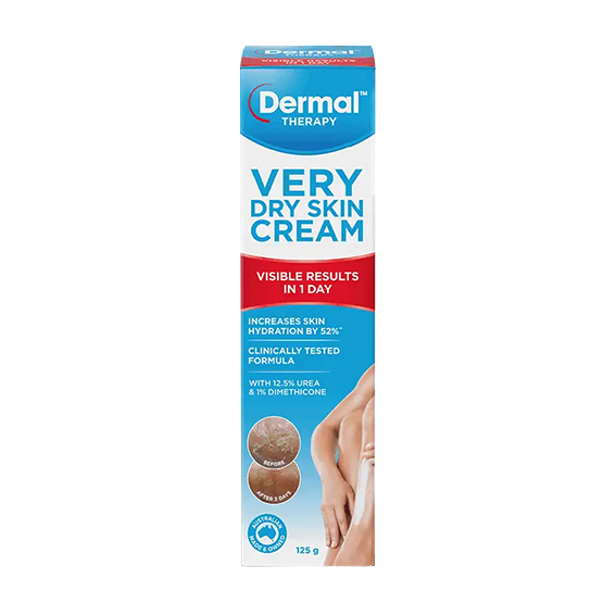 Dermal Therapy Very Dry Skin Cream 28g 12.5pct Urea 1pct Dimethicone T ...
